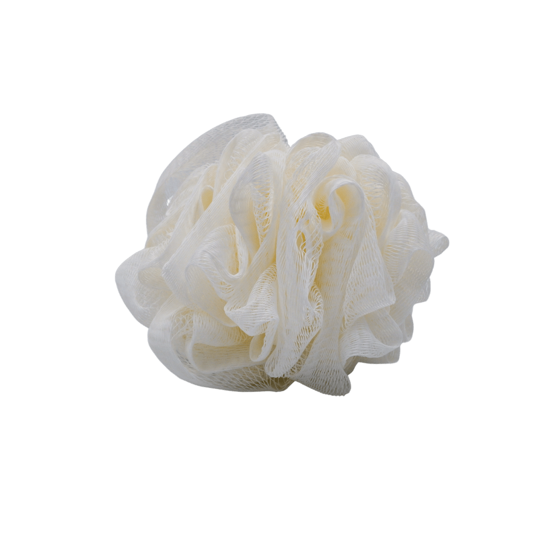Loofah Bath Ball - White - Exclusively With Love
